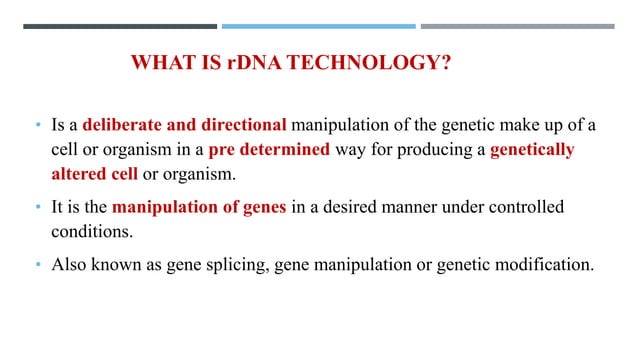 rDna technology | PPT