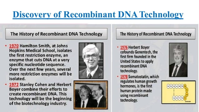 Recombinant DNA Technology & Gene Therapy | PDF | Biotech and ...