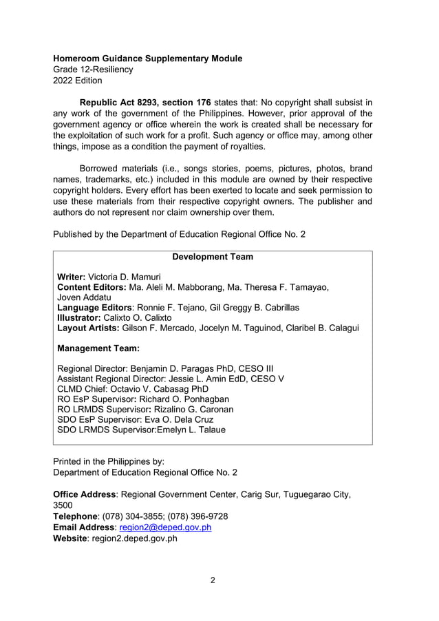 RDNEB-G12-SUPPLEMETARY-MODULE.pdf | Secondary Education | Education