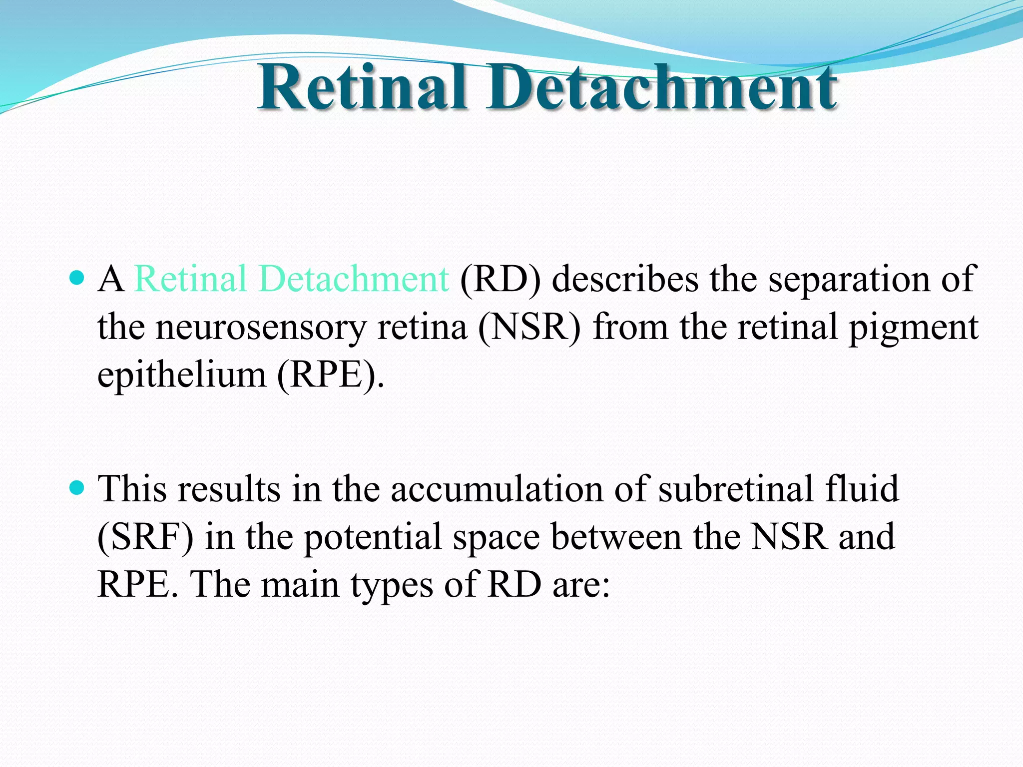 RETINAL DETACHMENT | PPTX