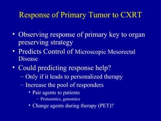 Chemoradiation vs Surgery for rectal cancer | PPT