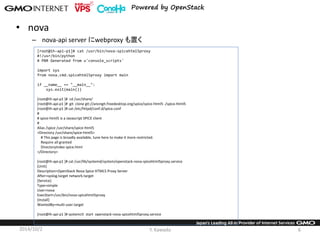 Openstack SPICE console (icehouse) verification | PPT