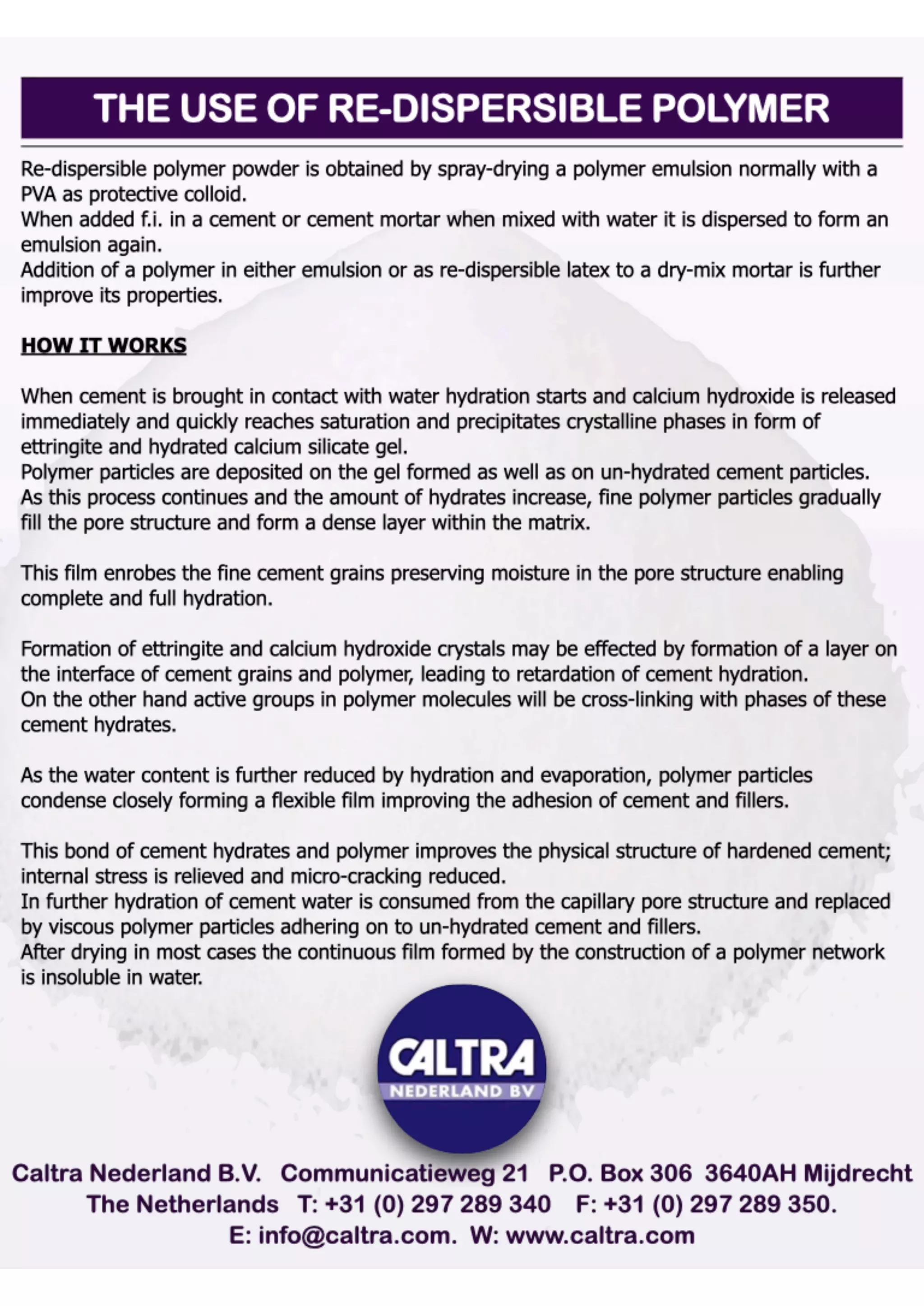 Re-dispersible polymer powder | PDF
