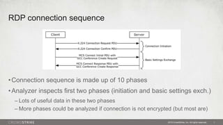 Analyzing RDP traffc with Bro | PPTX | Information and Network Security | Computing