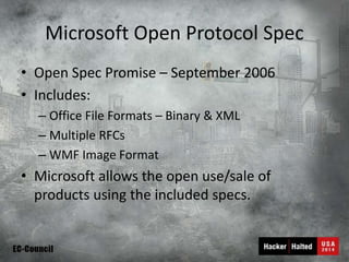 Hacker Halted 2014 - RDP Fuzzing And Why the Microsoft Open Protocol ...