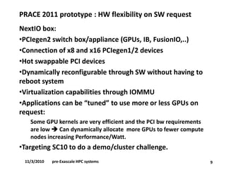 R&D work on pre exascale HPC systems | PPT