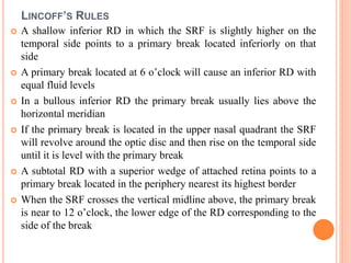 Retinal detachment presentation | PPTX