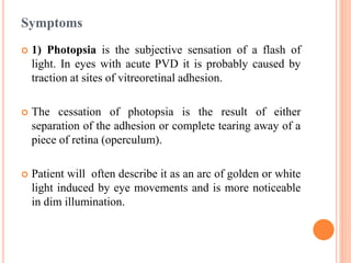 Retinal detachment presentation | PPTX