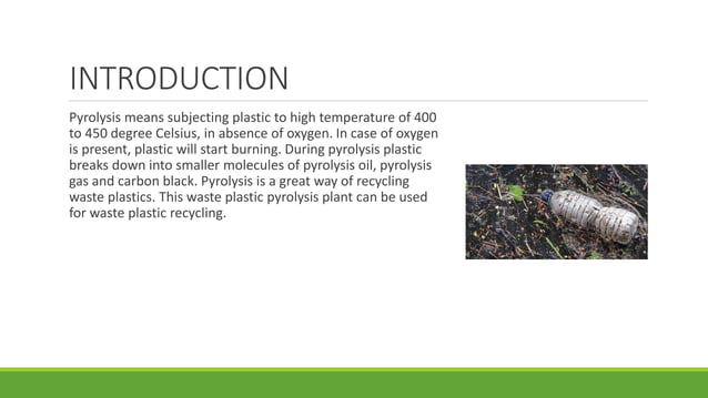 CATALYTIC PYROLYSIS OF PLASTIC | PPTX | Chemistry | Science