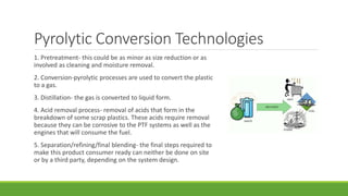 CATALYTIC PYROLYSIS OF PLASTIC | PPTX