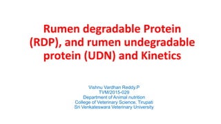 Rdp,udn and kinetics | PPTX
