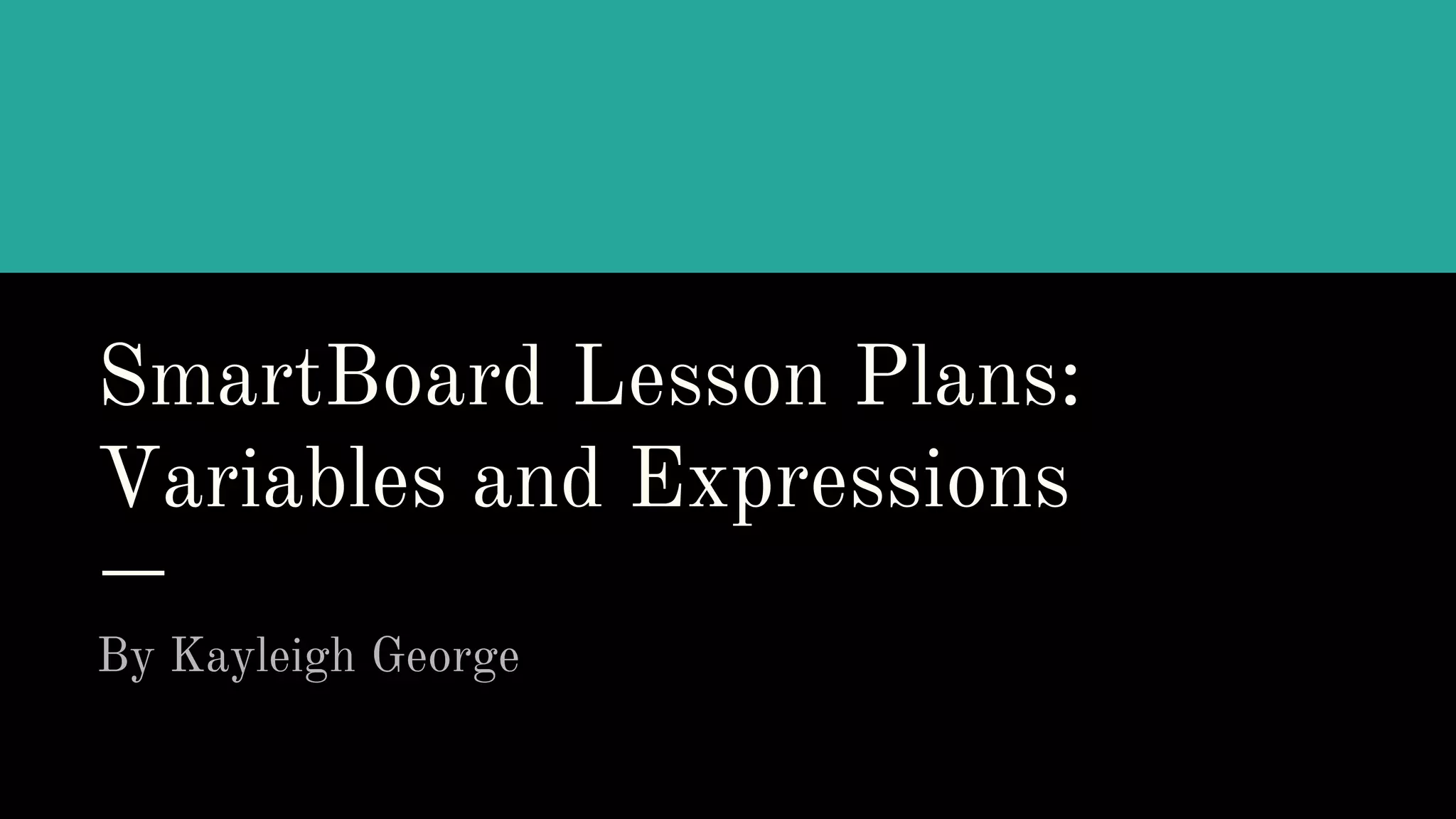 SmartBoard Lesson Plans | PPT