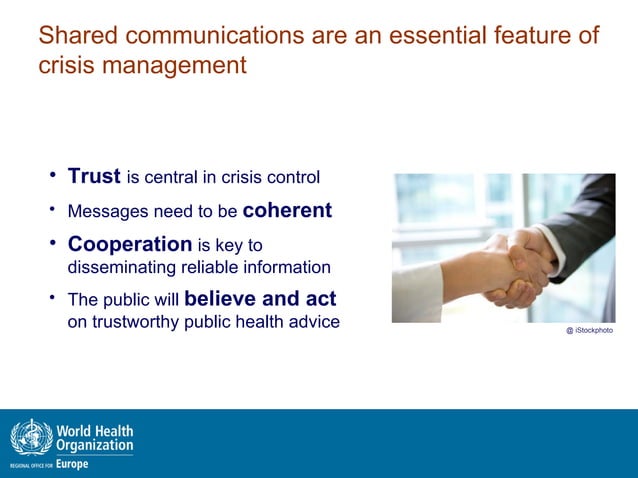 Partnership for health crisis communication | PPT