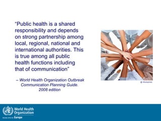 Partnership for health crisis communication | PPT