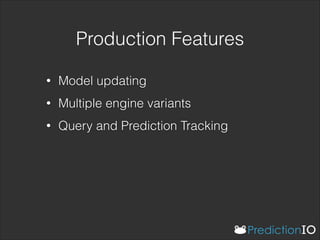 Machine Learning Software Design Pattern with PredictionIO | PPT