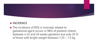 RDS.pptx respiratory distress syndrome 3rd year | PPTX