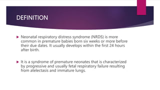 RDS.pptx respiratory distress syndrome 3rd year | PPTX