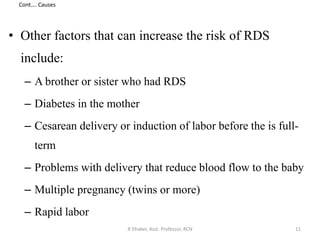respiratory distress syndrome..... ppt by rahul dhaker | PPSX