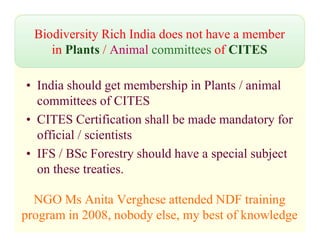 RPG Representation CITES India MA & SA Aug 2018 | PPT