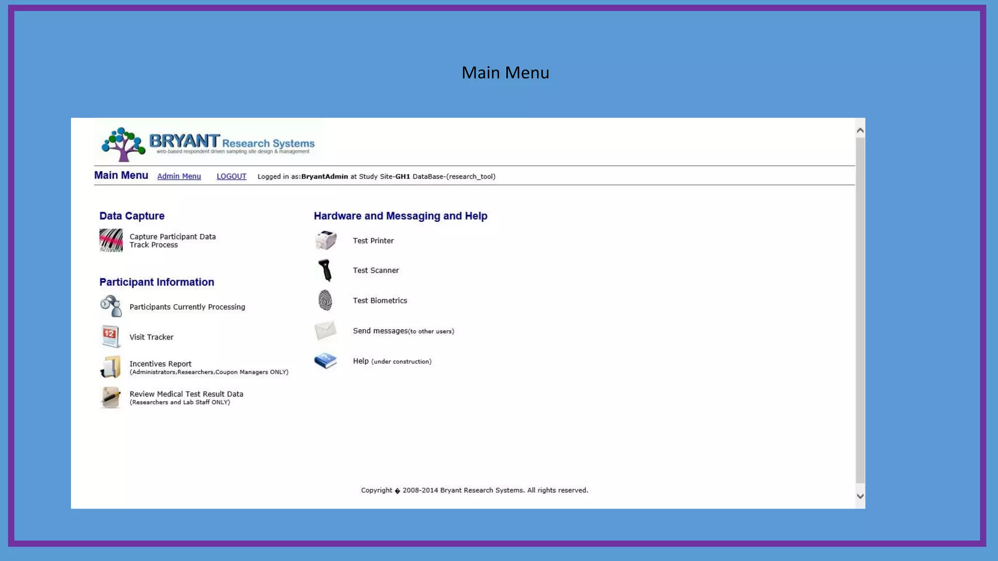 RDS DATA Collection System Requirements | PPT