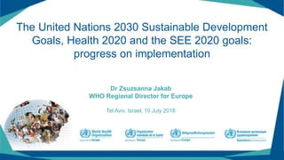 Presentation - The United Nations 2030 Sustainable Development Goals ...