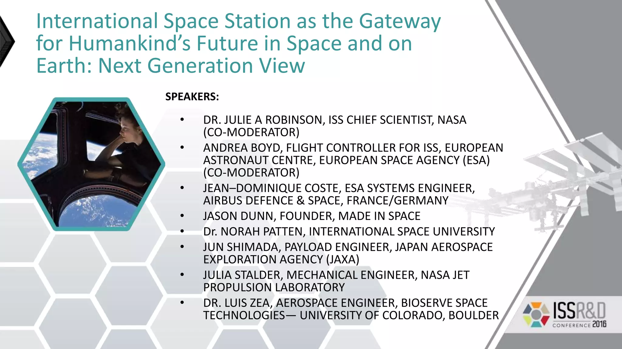 International Space Station as the Gateway for Humankind's Future in ...