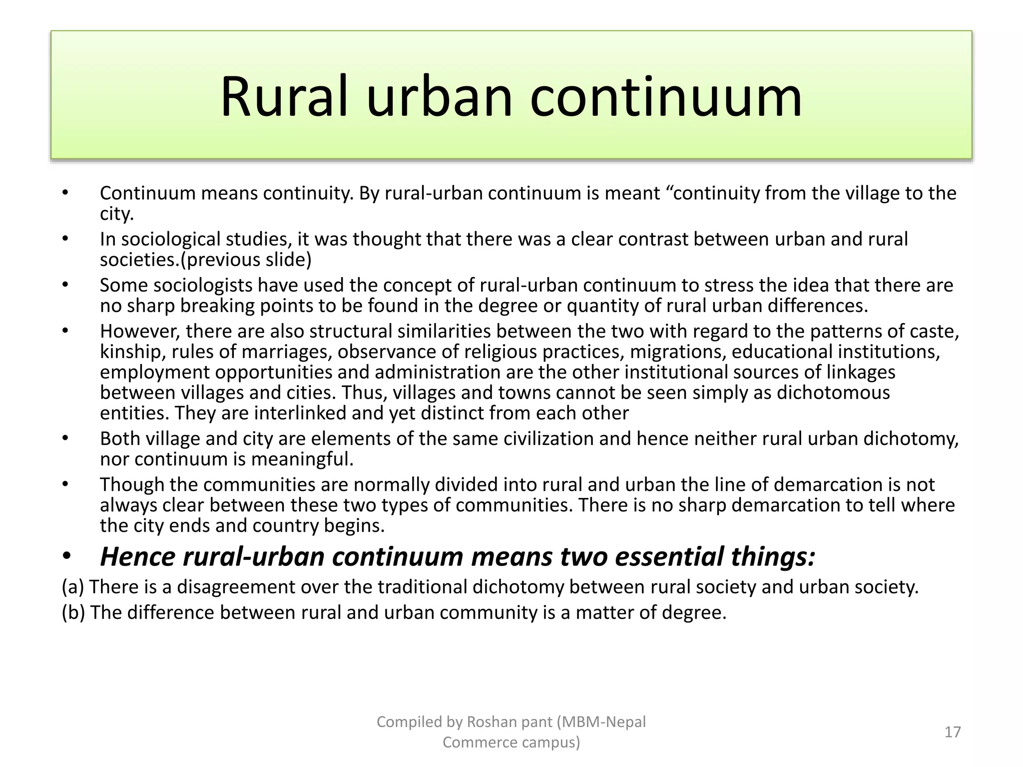 Rural social structure,Social change and continuity | PPTX
