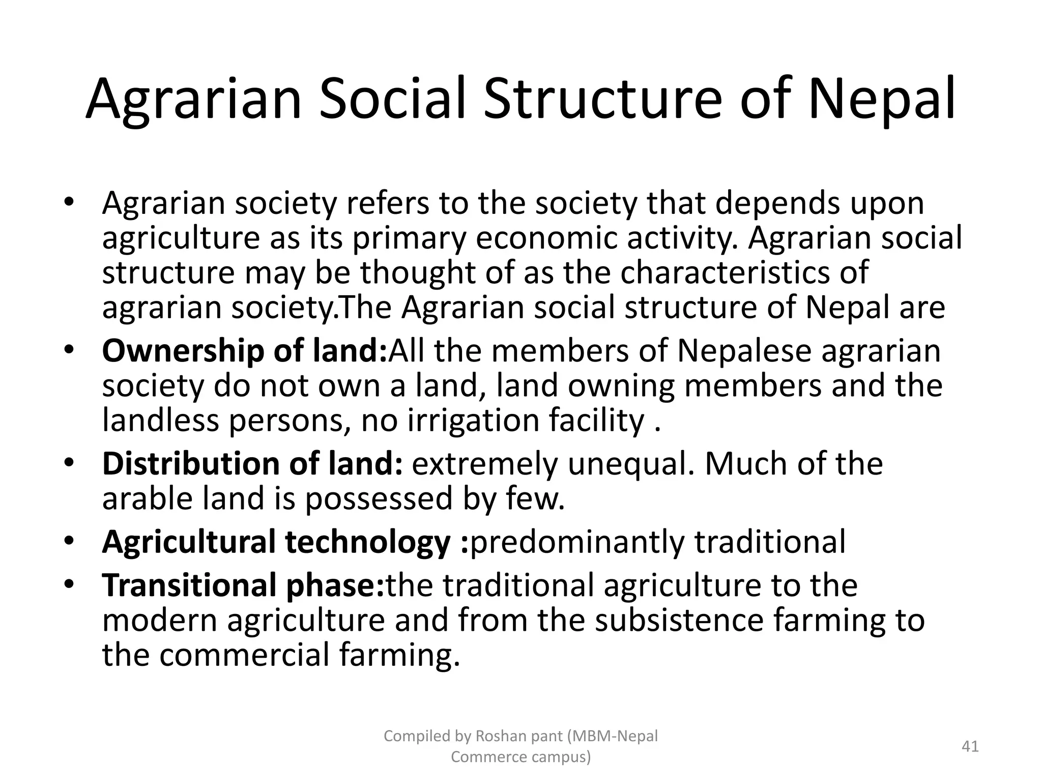 Rural social structure,Social change and continuity | PPTX