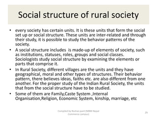 Rural social structure,Social change and continuity | PPTX