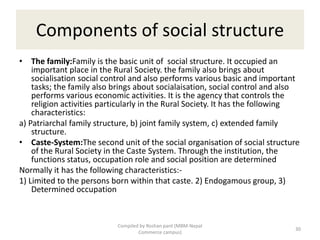 Rural social structure,Social change and continuity | PPTX