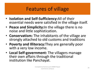 Rural social structure,Social change and continuity | PPTX