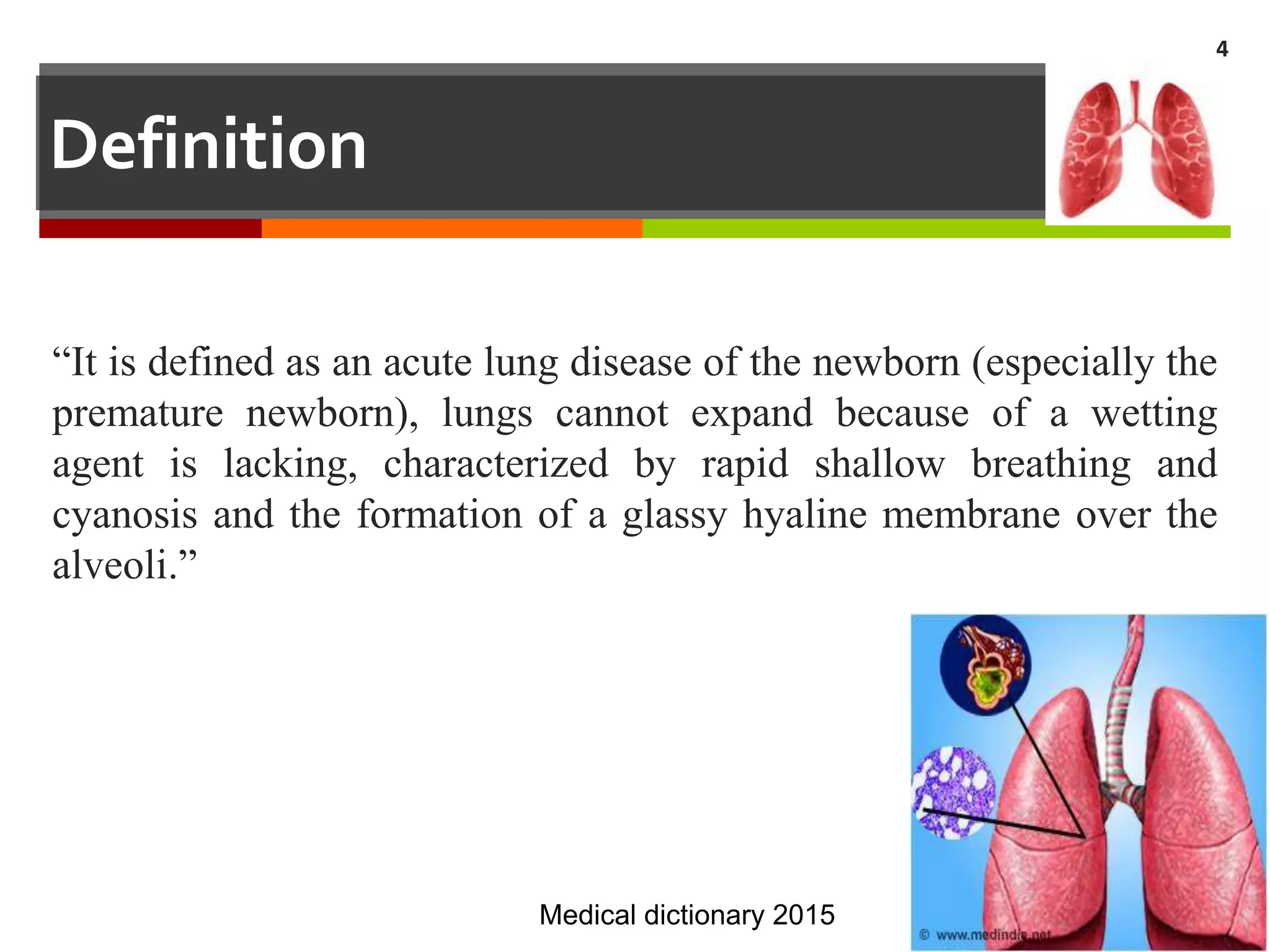 RDS (neonate respiratory distress syndrome) | PPTX