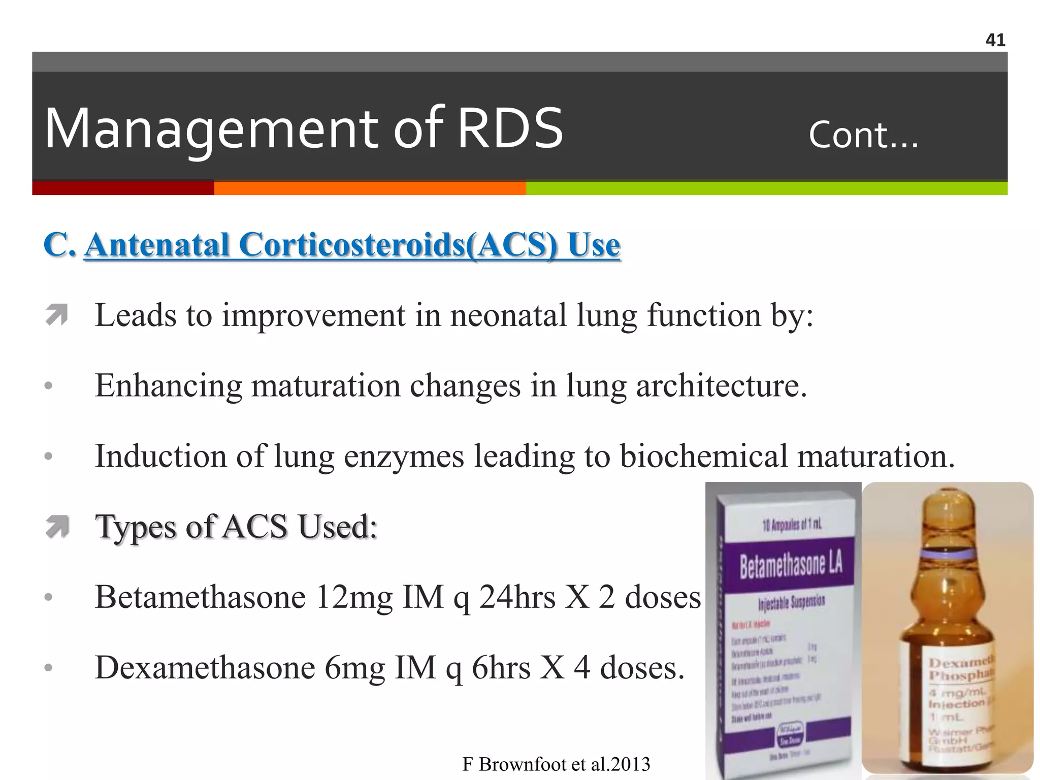 RDS (neonate respiratory distress syndrome) | PPTX