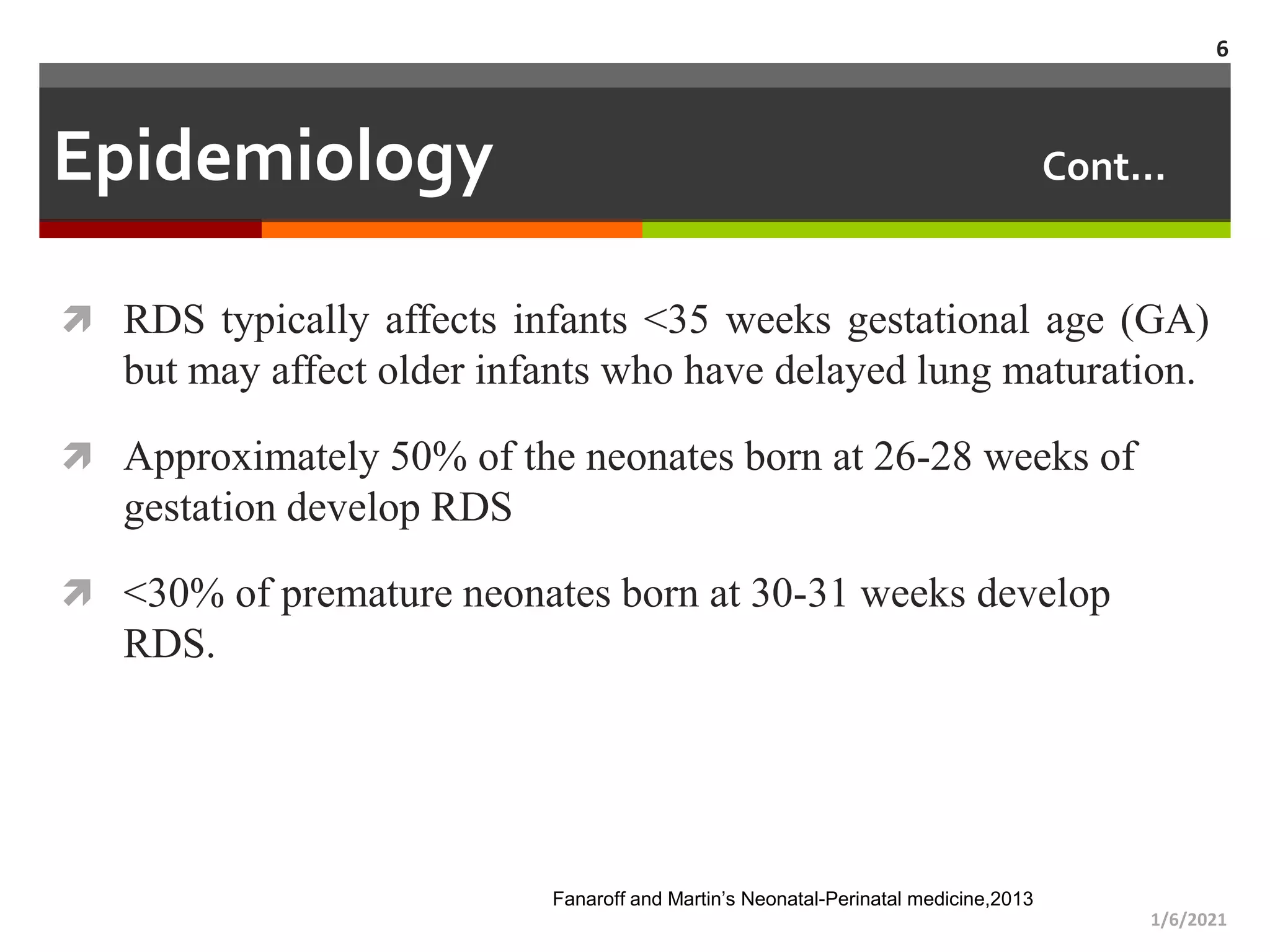 RDS (neonate respiratory distress syndrome) | PPTX