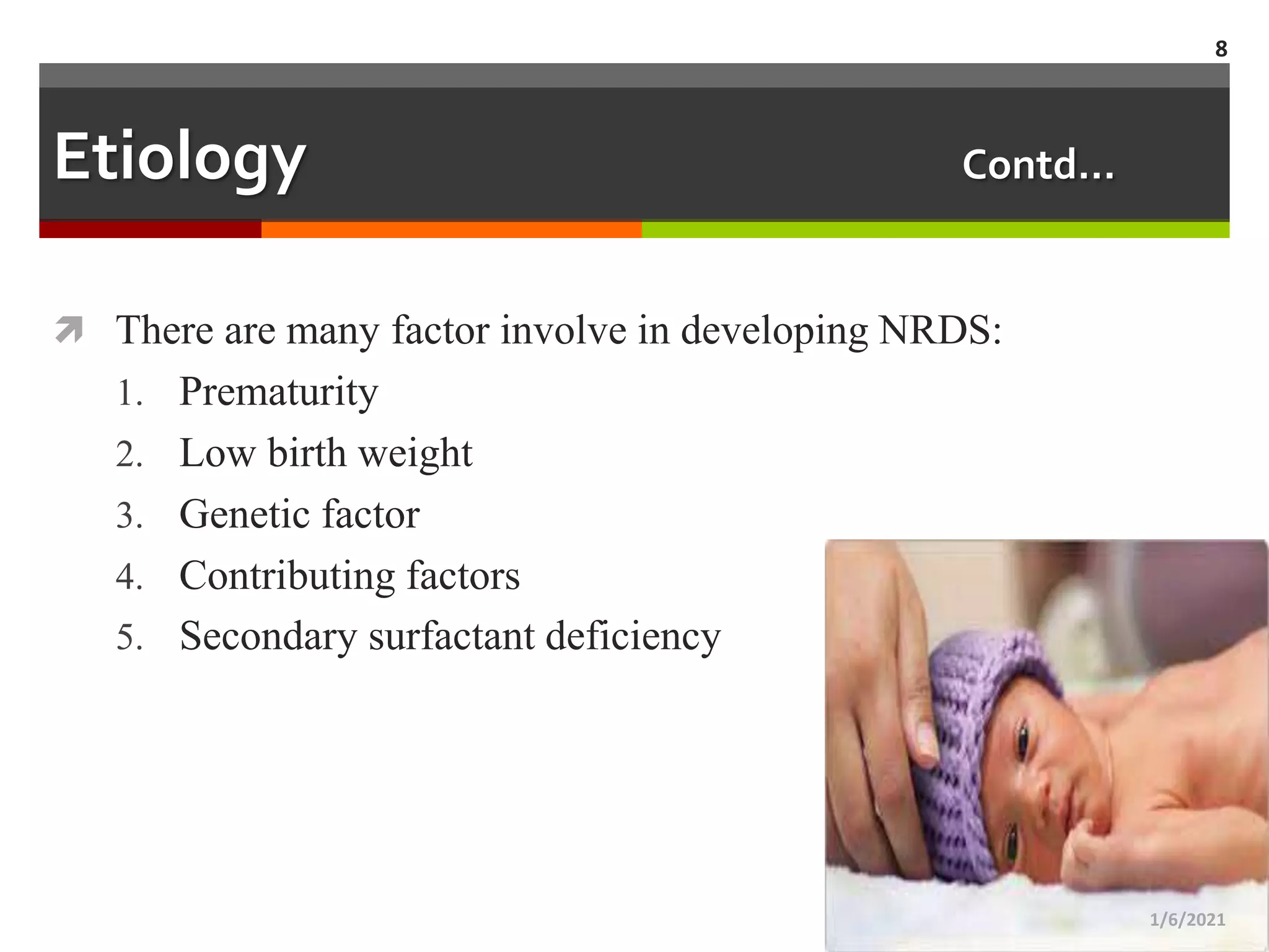 RDS (neonate respiratory distress syndrome) | PPTX