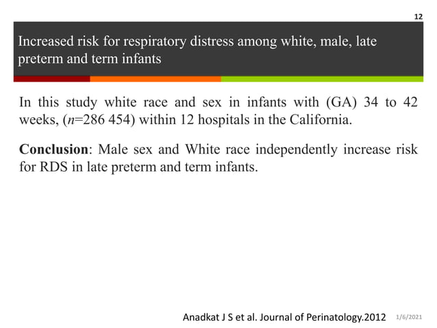 RDS (neonate respiratory distress syndrome) | PPTX