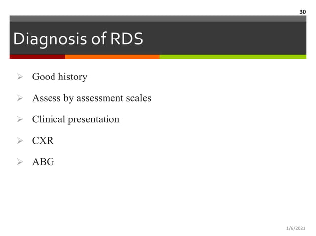 RDS (neonate respiratory distress syndrome) | PPTX