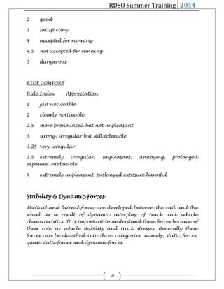 RDSO training report -NAVIN DIXIT | PDF