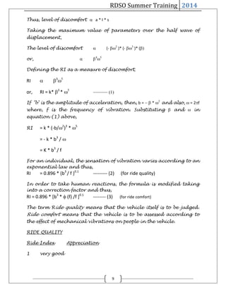 RDSO training report -NAVIN DIXIT | PDF