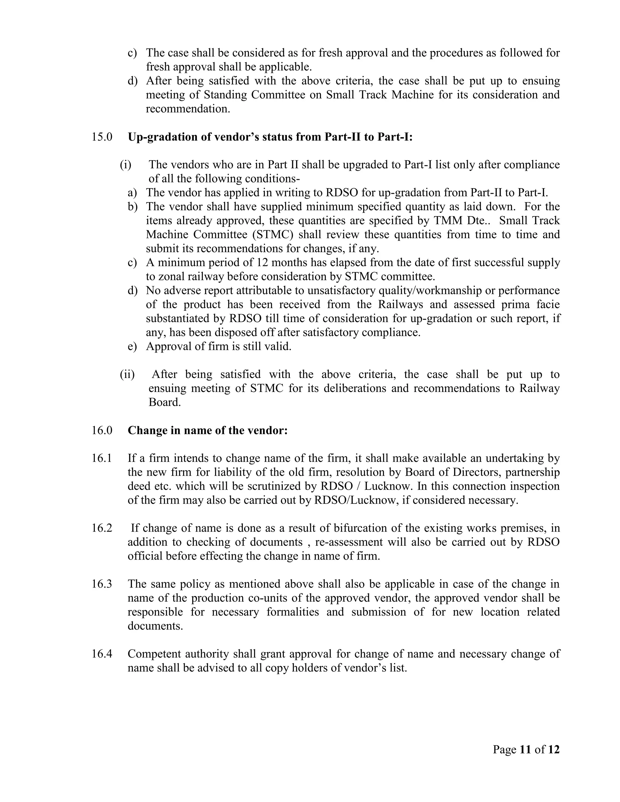 Rdso vendor registration guideline | PDF