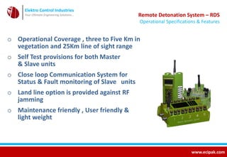 Remote Detonation System | PPSX | Civil Engineering Industry | Industries