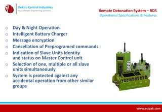 Remote Detonation System | PPSX | Civil Engineering Industry | Industries