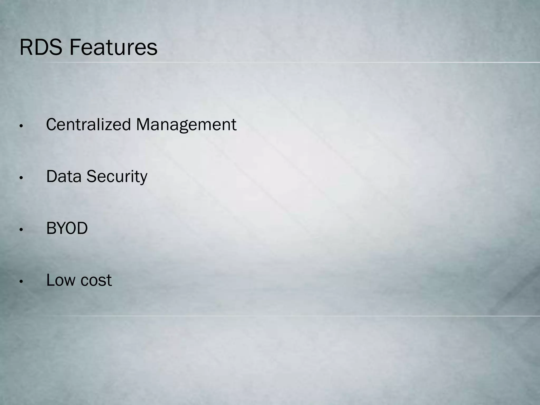 Presentation of RDS 2012 | PPTX