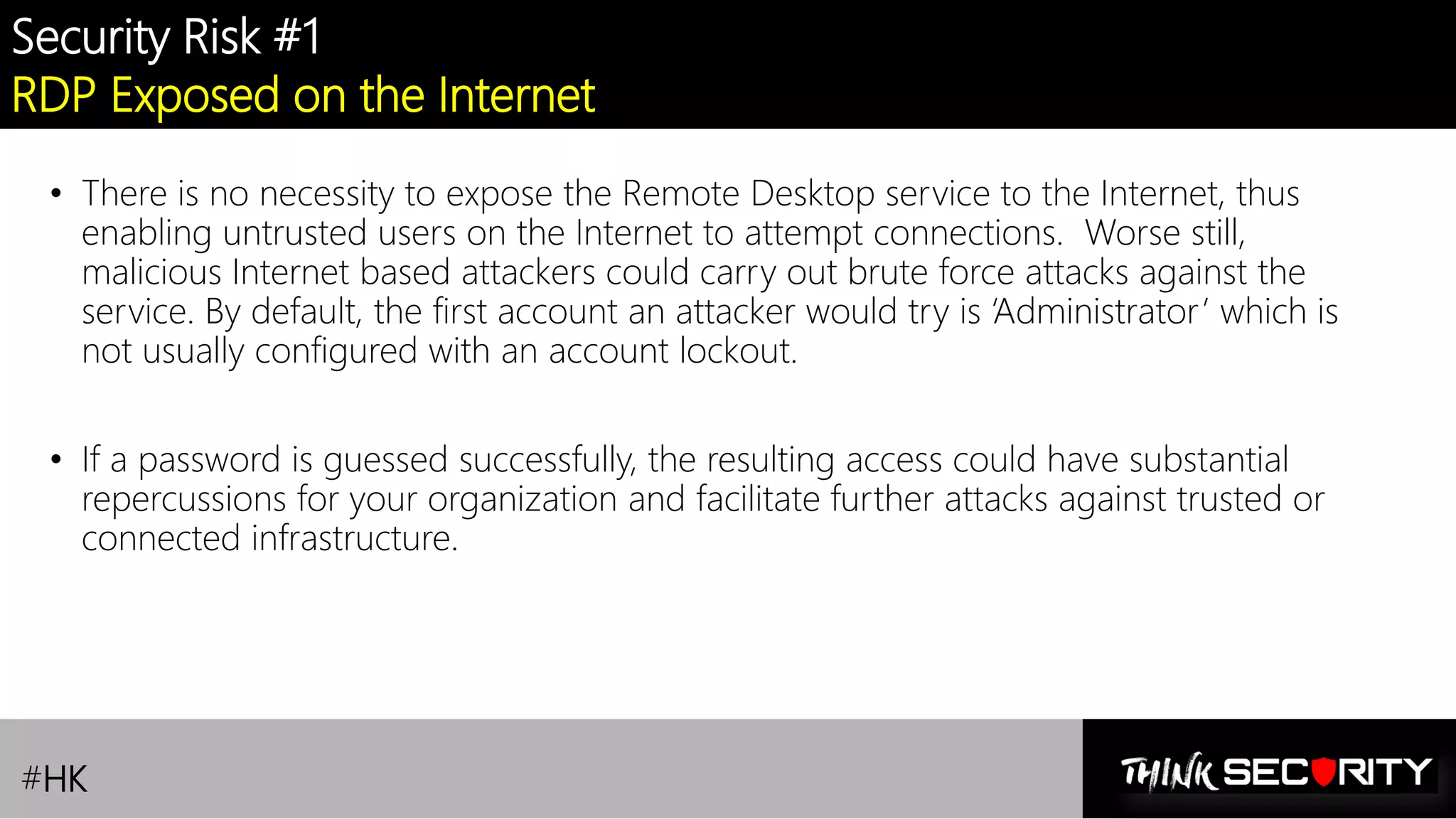 [RDS /Remote Desktop Services] Lesson 1 : Security Risks & Best ...
