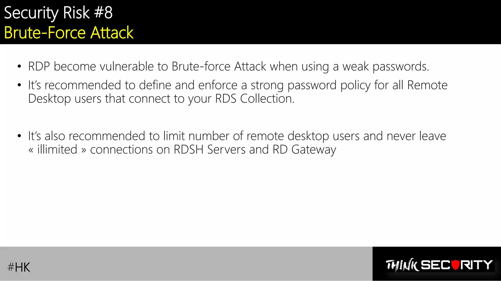 [RDS /Remote Desktop Services] Lesson 1 : Security Risks & Best ...