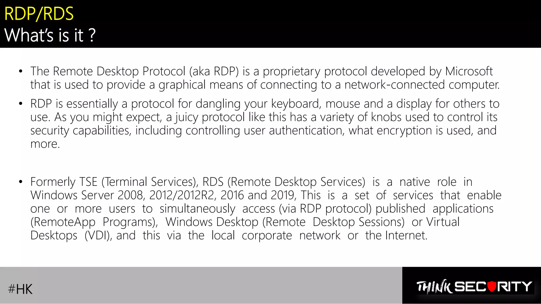 [RDS /Remote Desktop Services] Lesson 1 : Security Risks & Best Practices You Should Know | PDF