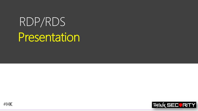 [RDS /Remote Desktop Services] Lesson 1 : Security Risks & Best ...