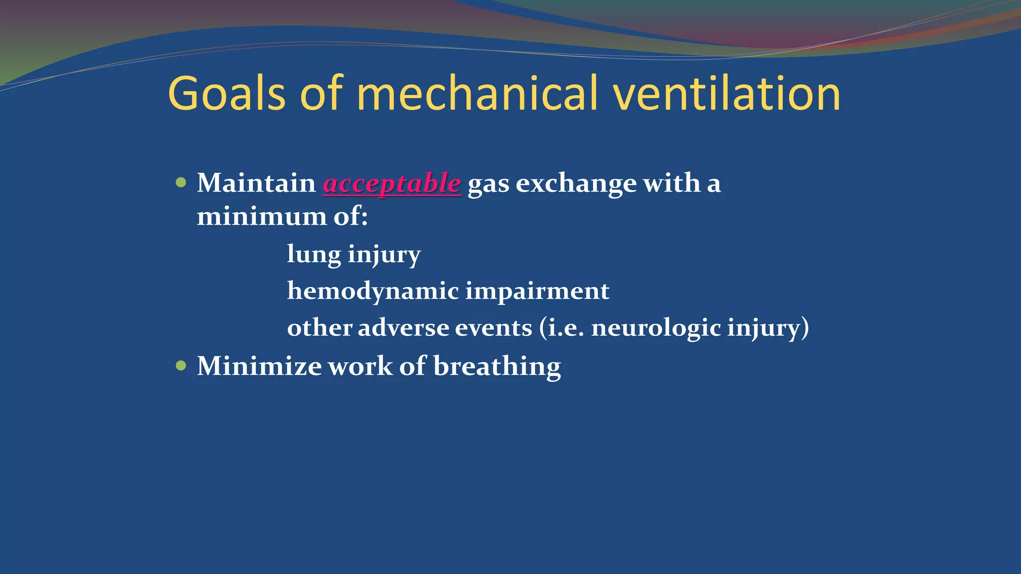 Basic concepts in neonatal ventilation - Safe ventilation of neonate ...