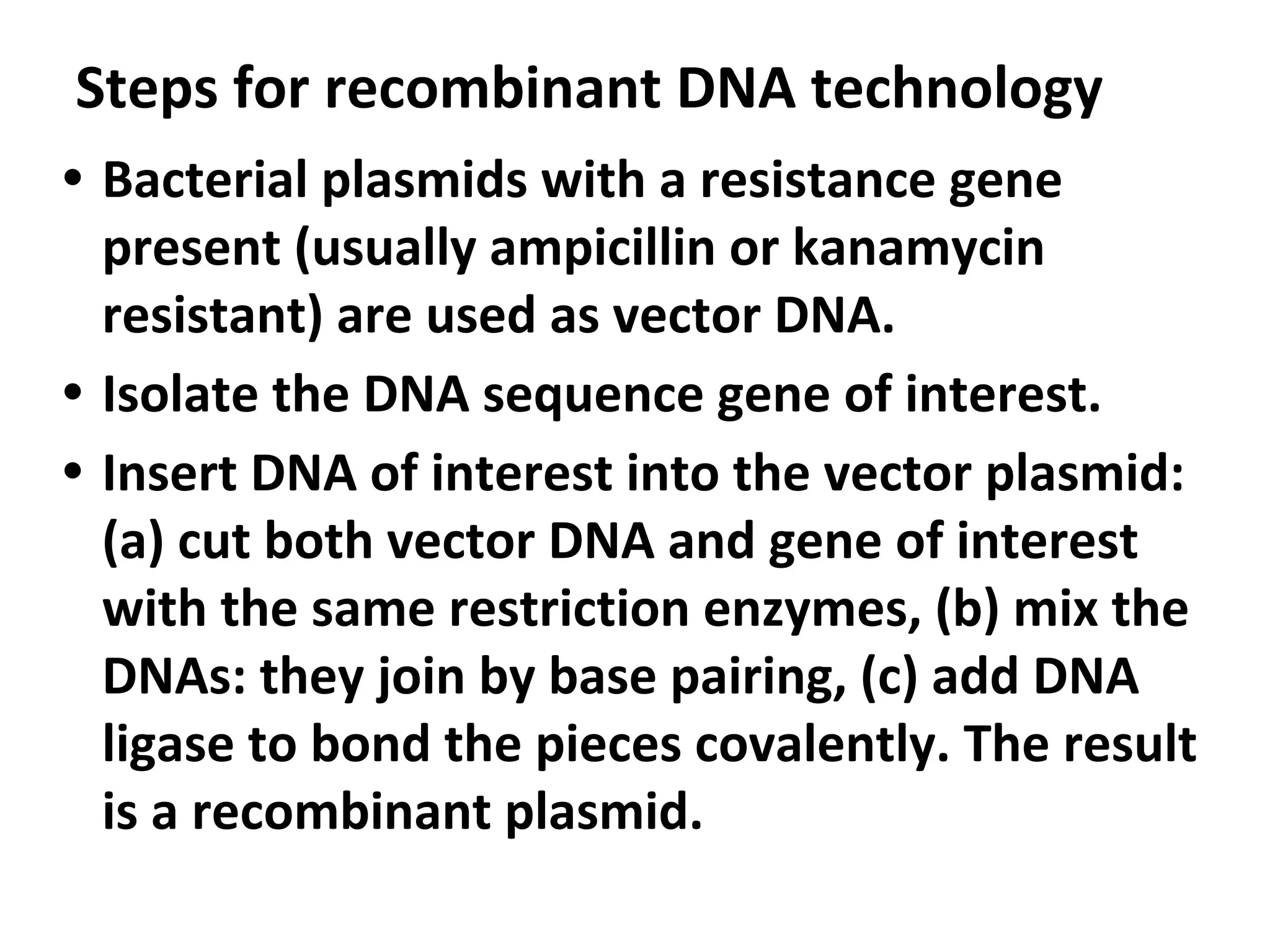 RECOMBINANT DNA TECHNOLOGY (Rdt) (RDT) [RDT] | PPT