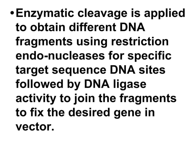 RECOMBINANT DNA TECHNOLOGY (Rdt) (RDT) [RDT] | PPT